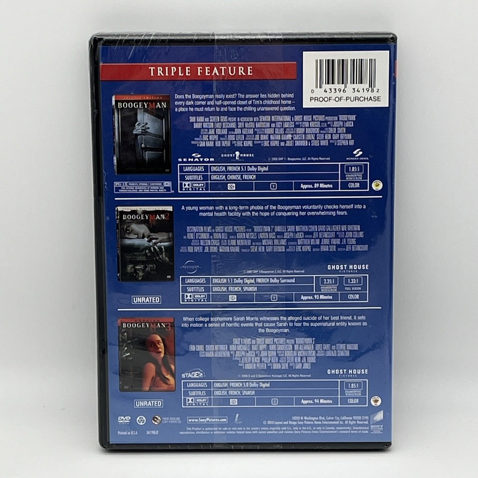 Boogeyman 1-3 (DVD, 2005, 2010) Complete Trilogy Brand New Sealed | eBay