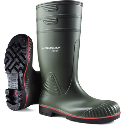 Dunlop Acifort S5 Safety Wellies Steel Toe Cap Heavy Duty Work ...