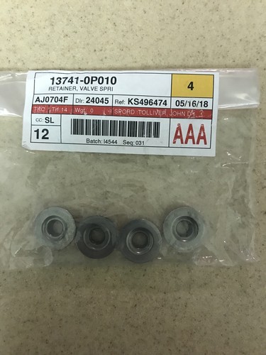 Genuine Toyota Valve Spring Retainers Package Of 4 13741-0P010 | eBay