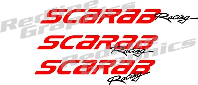 SCARAB BOAT RACING PERFORMANCE DECALS FREE SHIPPING!! | eBay