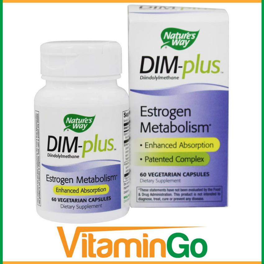 DIM-plus Estrogen Nature's Way Metabolism 60 Vegetarian Capsules DIM ...