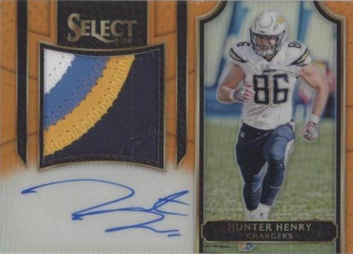 2016 Panini Select - Jumbo Rookie Signature Swatches Hunter Henry #JS ...