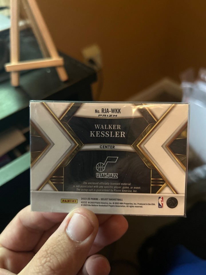 2022-23 Panini Select Walker Kessler Red Wave Rookie RC Jersey Patch ...