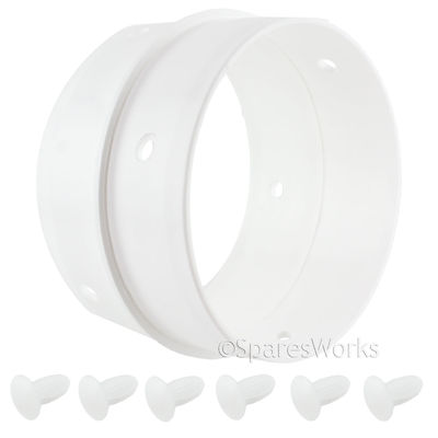 Universal Tumble Dryer Vent Hose Pipe Extension Clip Connector Adapter ...
