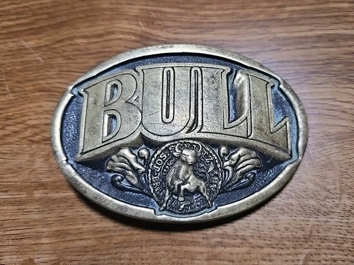 Vintage Brass BULL Belt Buckle By Schlitz Brewing Company | eBay