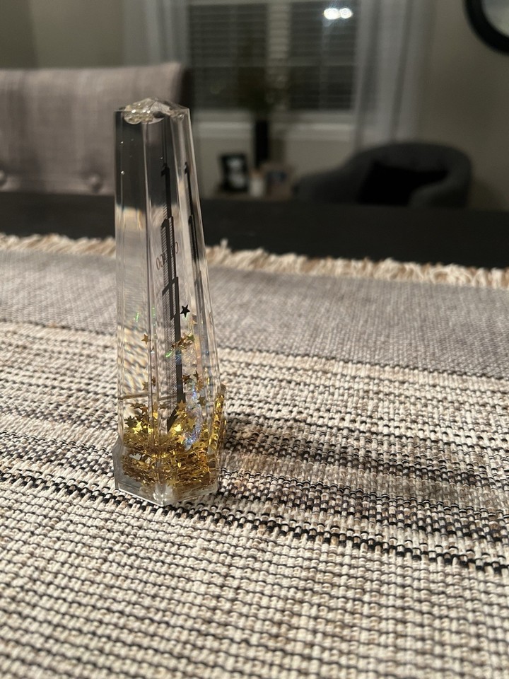 Chicago Willis Tower Souvenir Paperweight Gold Star Confetti Illinois ...