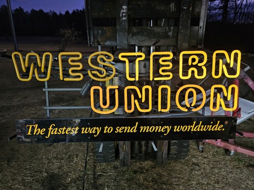Western Union Neon Sign Vintage Neon Sign | eBay