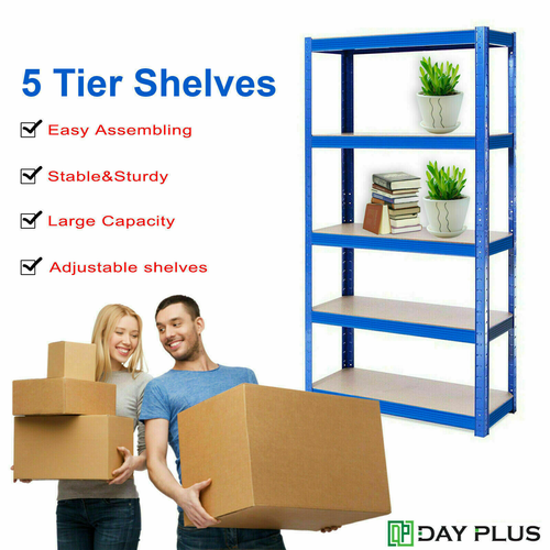 150 - 200 CM Shelving Rack Metal Shelves for Garage Home Storage Shed ...