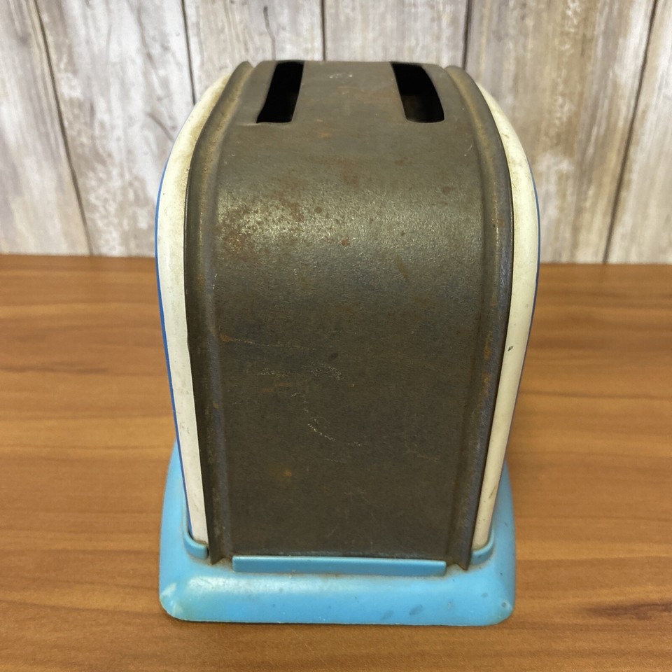 Vintage Metal Toy Toaster with Coffee Pot and Oranges Print | eBay