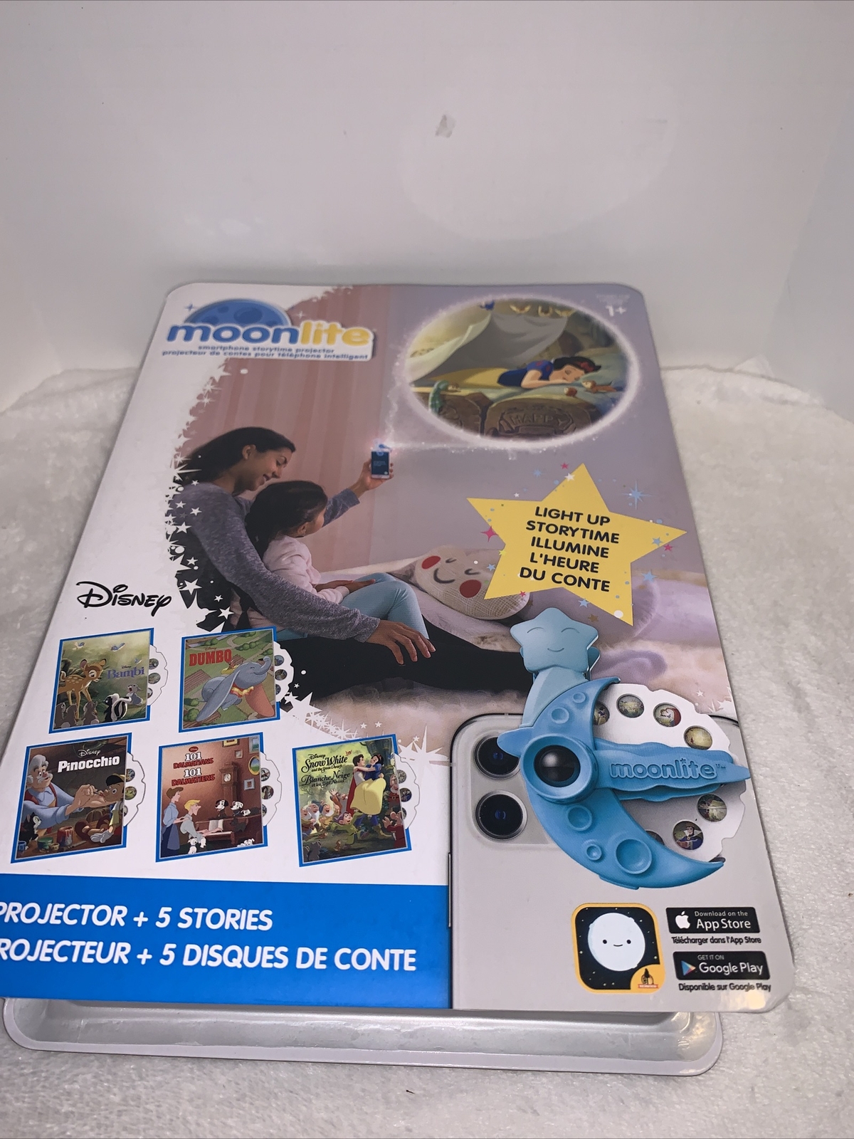Moonlite -SNOW WHITE-Gift Pack Storybook Projector for Smartphones 5 ...