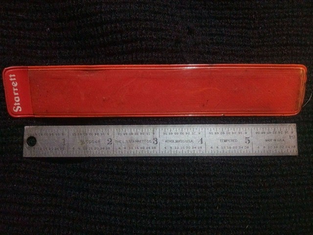 Starrett C604R Spring Tempered Steel Rule With Inch Graduations ...