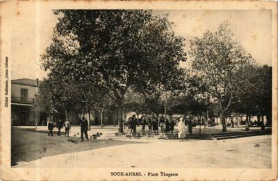 CPA AK Algérie-Souk Ahras-Place Thagaste (237813) | eBay
