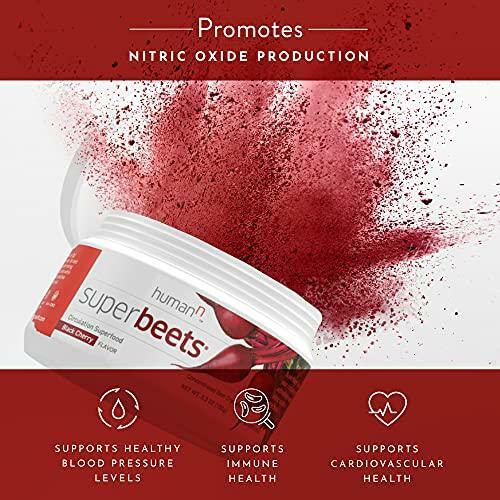 HumanN SuperBeets - Black Cherry Beet Root Powder - Nitric Oxide ...