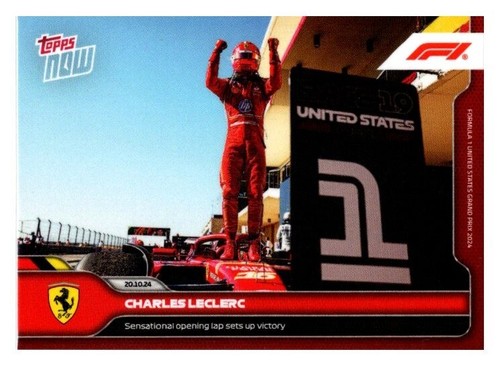 #60 Charles Leclerc 2024 Topps Now F1 Formula 1 Ferrari | eBay