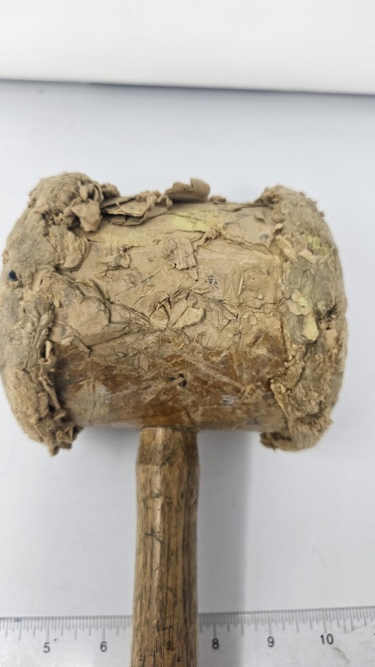 Antique Handmade Wood Mallet Hammer Rustic Farm Tool Primitive ...