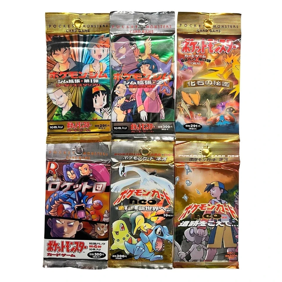 NEW Random LIMITED-SEALED Vintage to Current Pokemon TCG Booster Pack ...