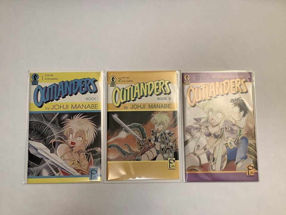 Johji Manabe OUTLANDERS #1-13 DARK HORSE 1988 MANGA High Grade Unread ...