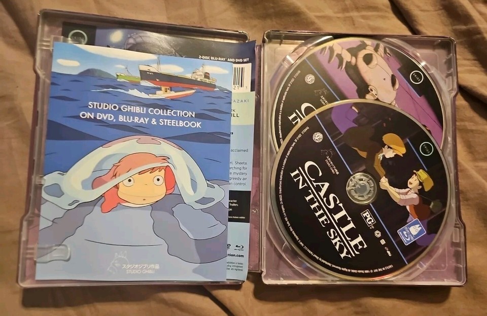Castle in the Sky (Blu-ray, 1986) GKids Studio Ghibli Steelbook RARE ...