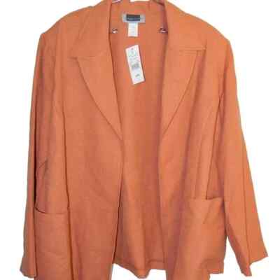 Maggie Barnes Womens Plus Size 22W Copper Color Jacket/Blazer NWT | eBay