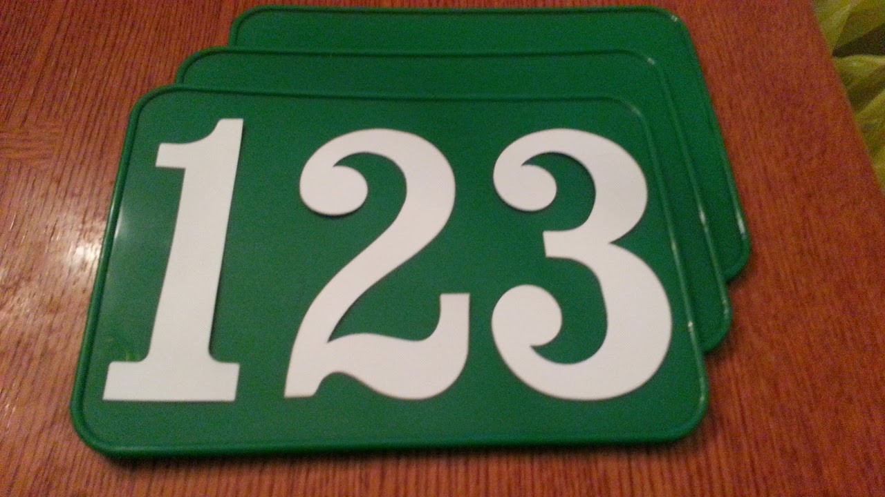 NEW 3-pak 7x10 White Plastic Number Plate ATV Racing ATVA AMA LEGAL TRX ...