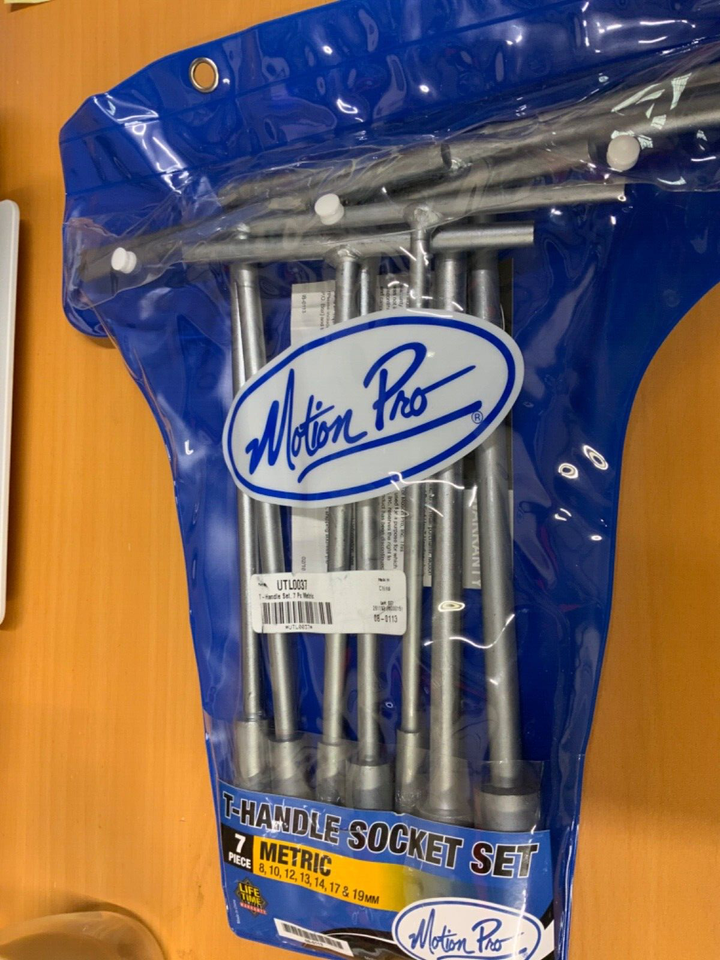 Motion Pro T BAR T-Handle Metric Socket Set 8mm 10mm 12mm 13mm 14mm ...