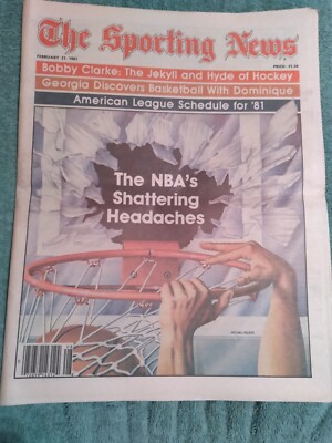 The Sporting News February 21, 1981 "The NBA's Shattering Headaches" | eBay