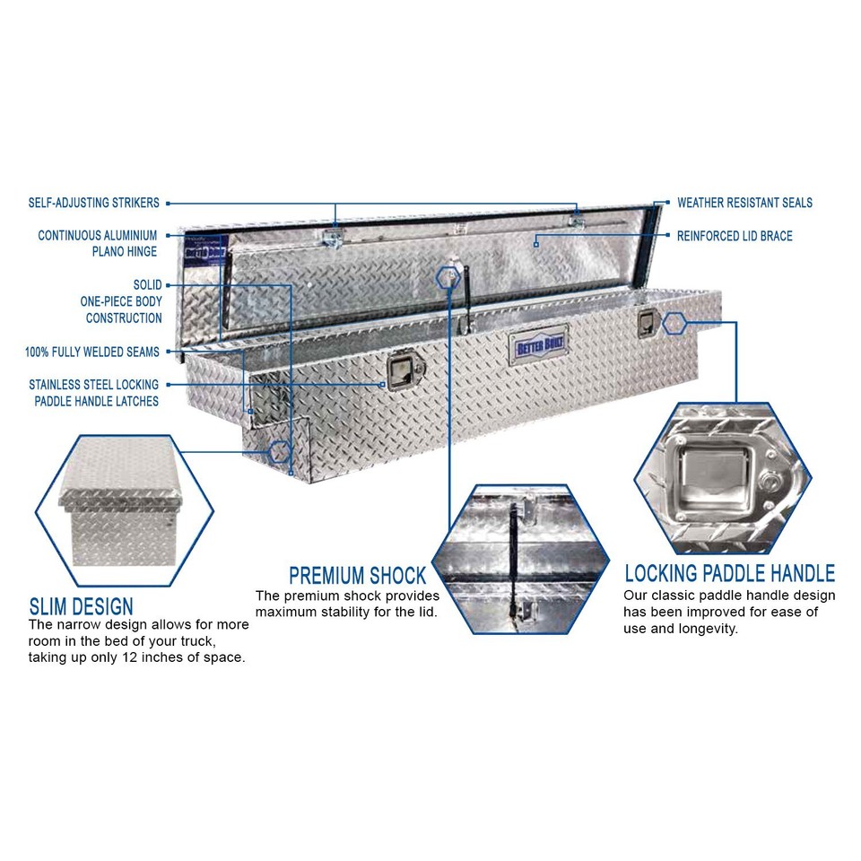 Better Built Crown Low Profil Narrow Single Lid Crossover Box Universal ...