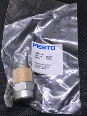 Brand New Festo GRE 1/4 Exhaust Air Flow Control Valve 10352 | eBay