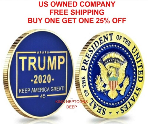 Donald Trump 2020 Keep America Great Gold Challenge Coin 45th ...
