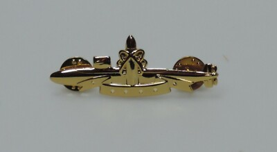 U.S Navy SSBN Submarine Deterrent Patrol Pin ~ 24k Gold ~ Regulation ...