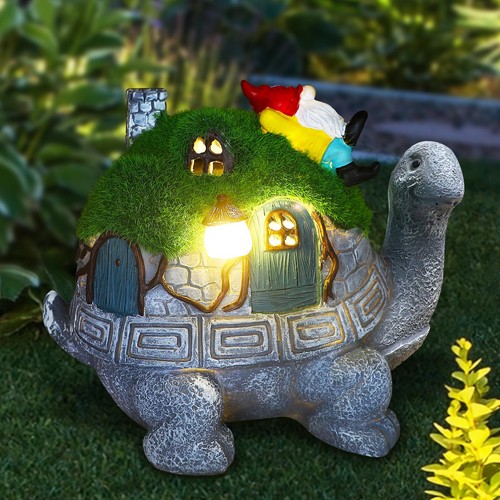 Solar Turtles for Outdoors Turtle Solar Light Garden Statue, Cute ...