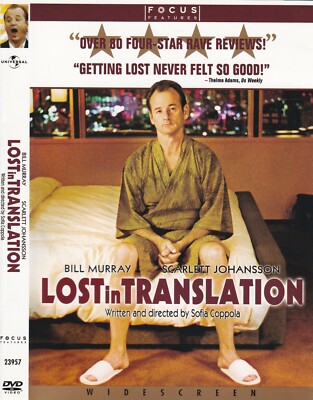 Lost in Translation (DVD, 2004, Widescreen) Bill Murray, Scarlett ...