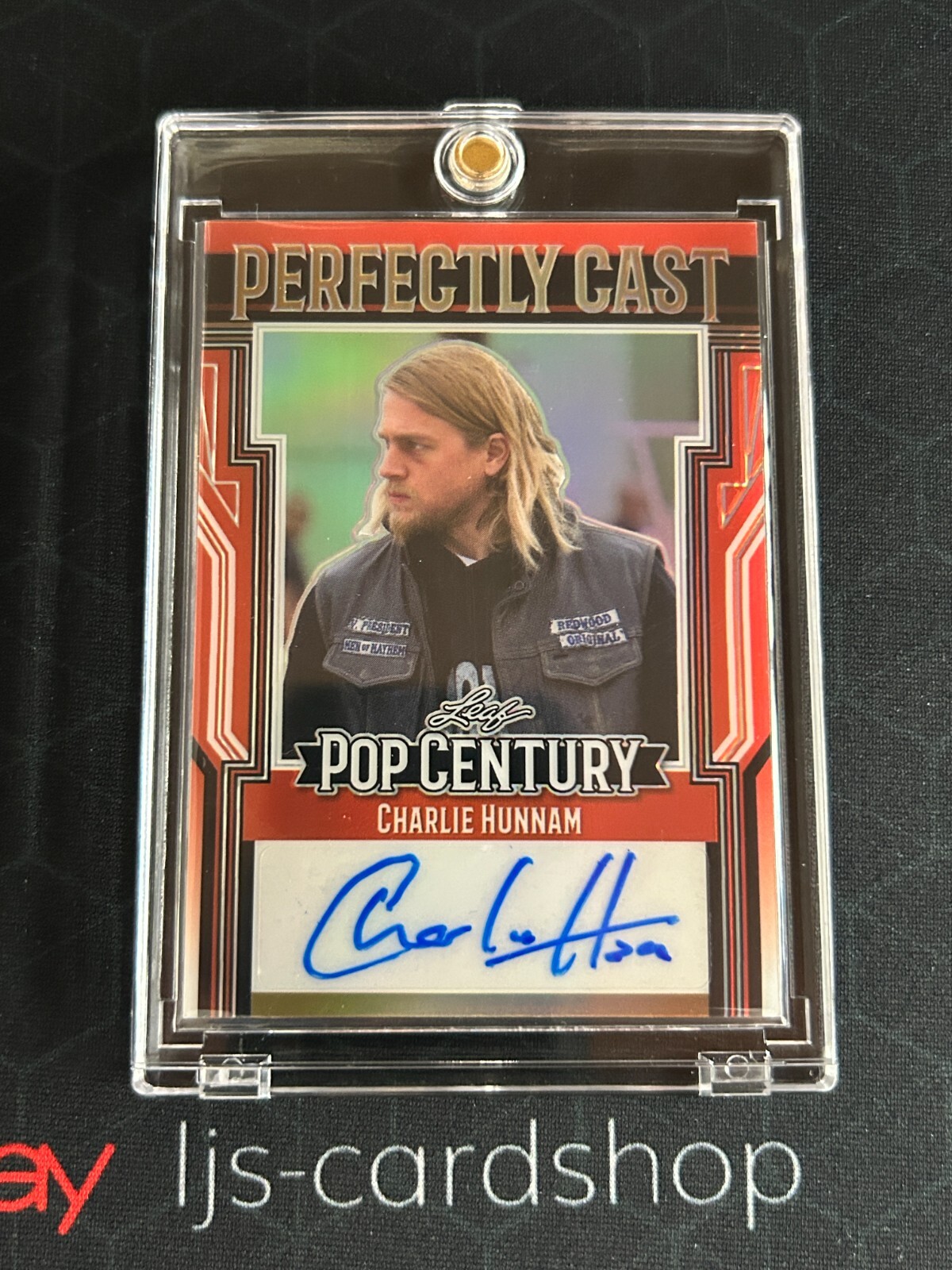 2023 Leaf POP Century Charlie Hunnam Perfectly Cast Prismatic Gold 1/1 ...