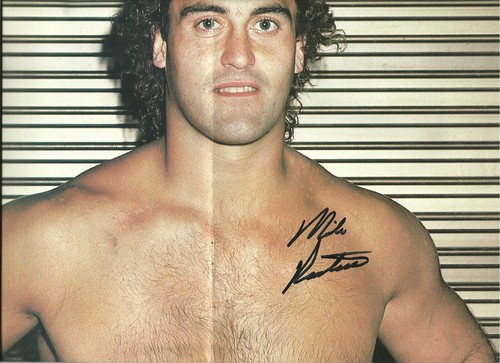 EB1317 Mike Rotundo signed Vintage Wrestling Magazine Poster w/COA | eBay