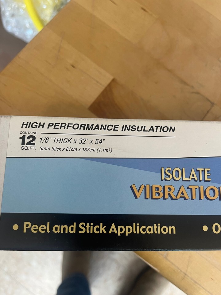 Dynamat 11101 Dynaliner 32" x 54" x 1/8" Thick Self-Adhesive Sound ...
