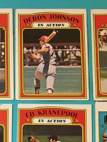DERON JOHNSON 1972 TOPPS BASEBALL IN ACTION CARD #168 PHILLIES | eBay