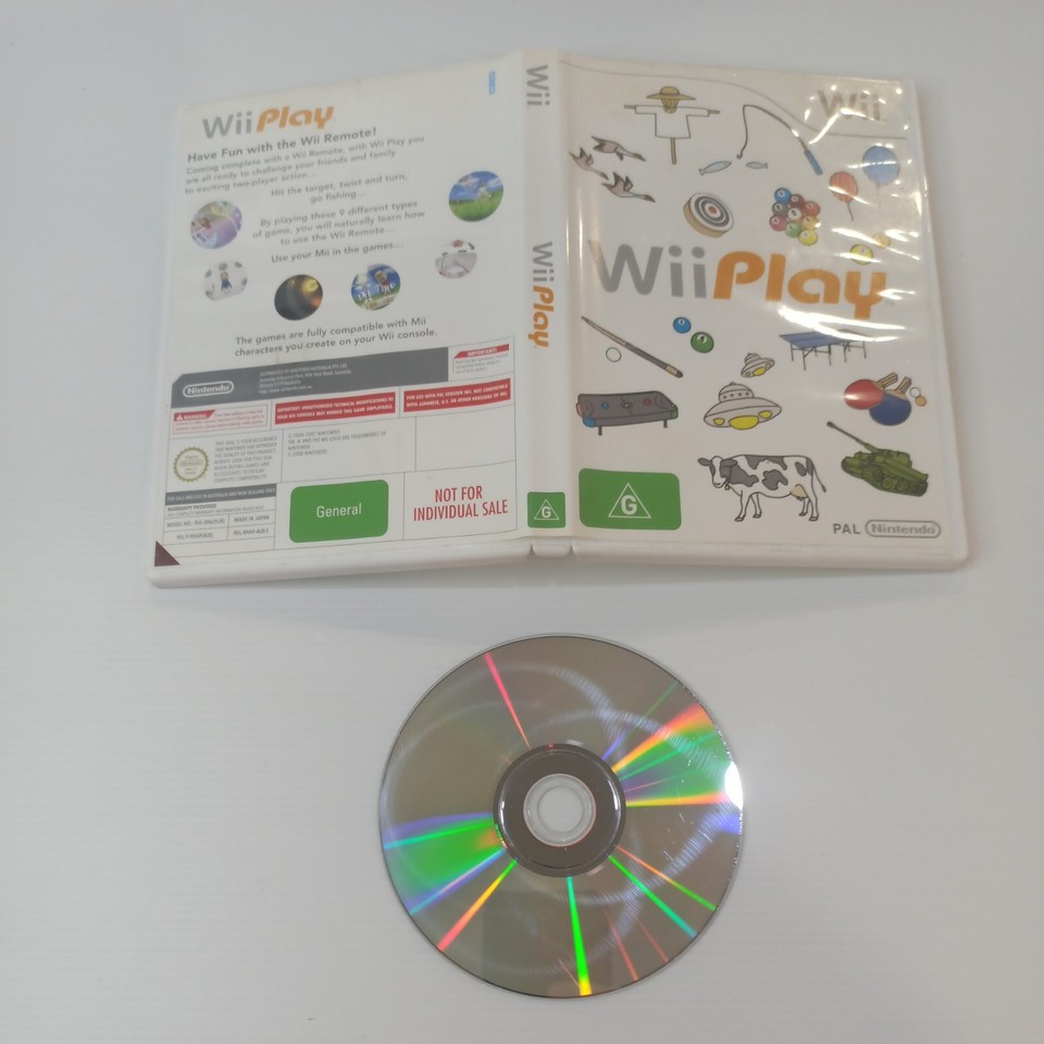 Wii - Wii Play Nintendo. Region PAL Party 9 Mini Games Multi-Player ...