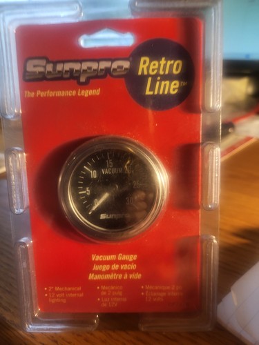 Sunpro Retro Line Vacuum Gauge 2 inch CP7978 | eBay
