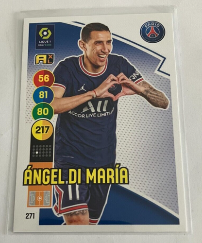 Carte Card Carta n°271 Angel DI MARIA Paris PSG Panini Adrenalyn 2021 ...