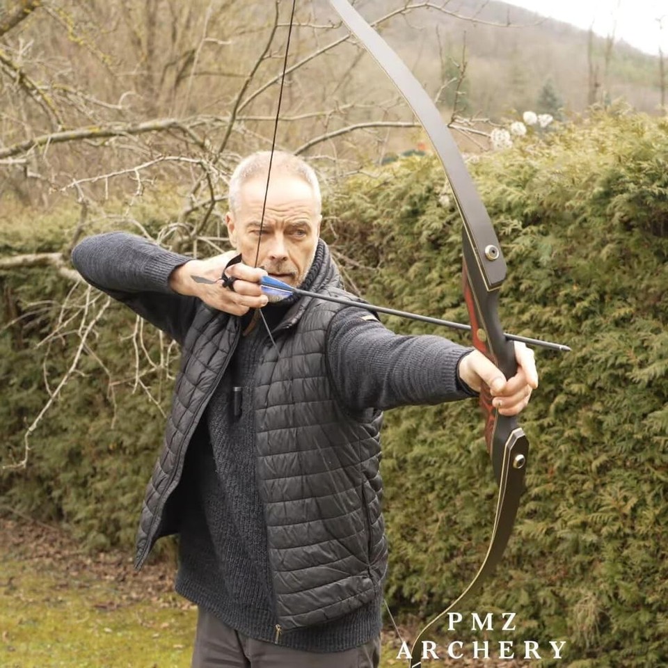 PMZ Recurve Bow and Arrow Set, Professional Aldults Archery Hunting Bow ...
