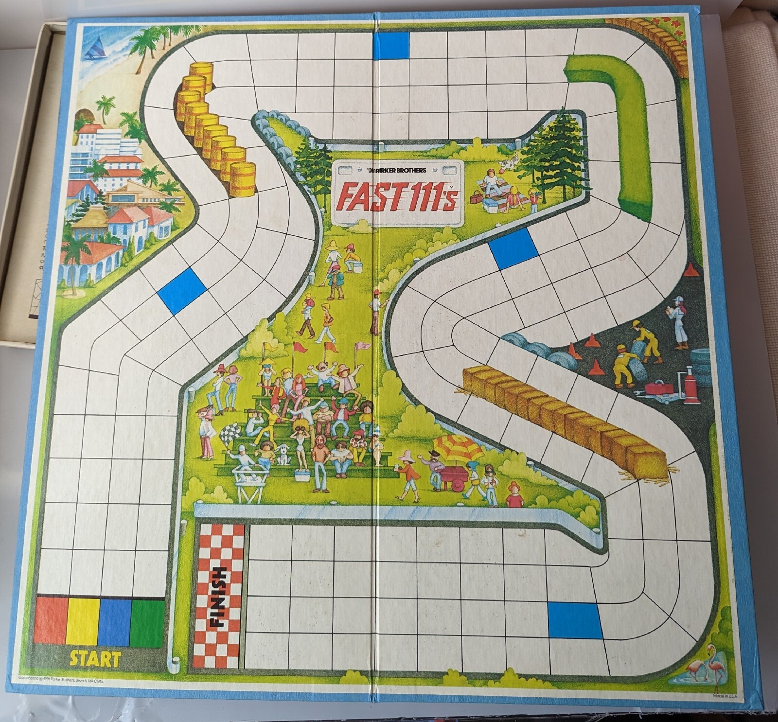 Vintage 1981 Fast 111’s Board Game The Car Racing Board Game By Parker ...