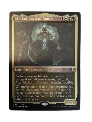 MTG CLB: Myrkul, Lord of Bones (Legendary Creature God) Foil Etched 544 ...