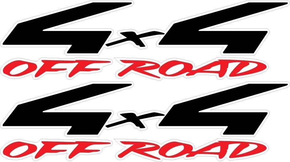 1990 - 1997 4x4 Off Road Decals for Nissan Frontier Bedside Decal ...