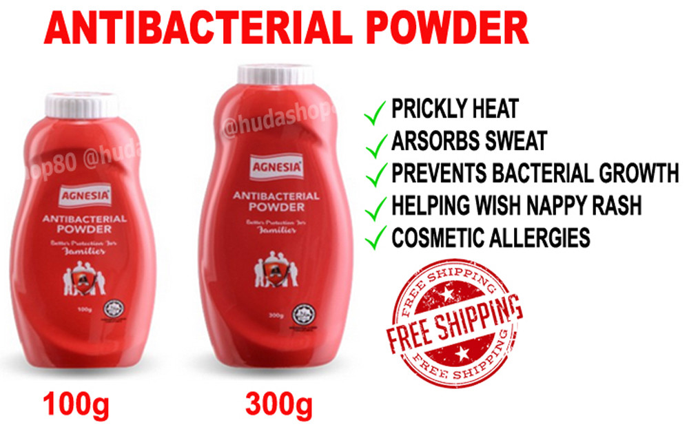 Talcum Agnesia Antibacterial Powder Absorb Excessive Moisture on The ...