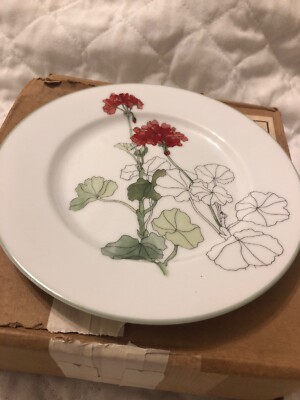 Lot of 4 BLOCK SPAL WATERCOLORS Geranium 1981 BREAD/DESSERT/SNACK ...