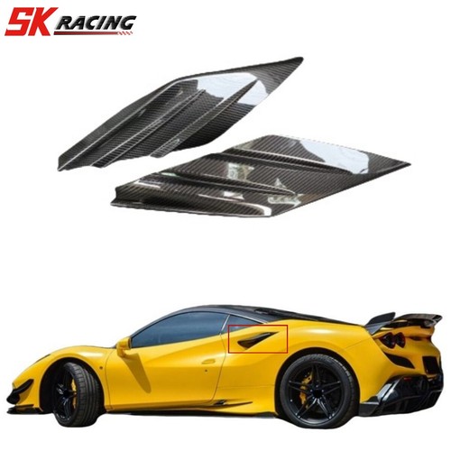 For Ferrari F8 2020-2023 Dry Carbon Fiber Rear Bumper Fender Side Air ...