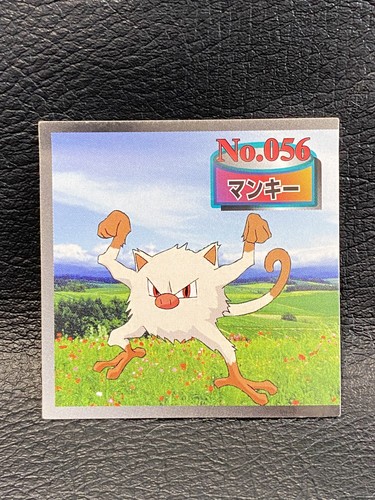Mankey Pokemon TOP retro Seal Sticker Nintendo Pocket Monster Very Rare ...
