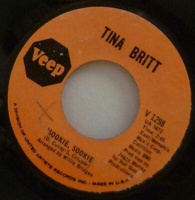 HARD SOUL FUNKY SOUL TINA BRITT SOOKIE SOOKIE ORIGINAL US 7" SINGLE ...