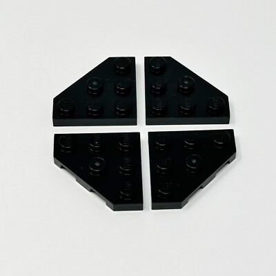 2450 LEGO Parts Plate Wedge 3x3 Cut Corner BLACK (4) | eBay