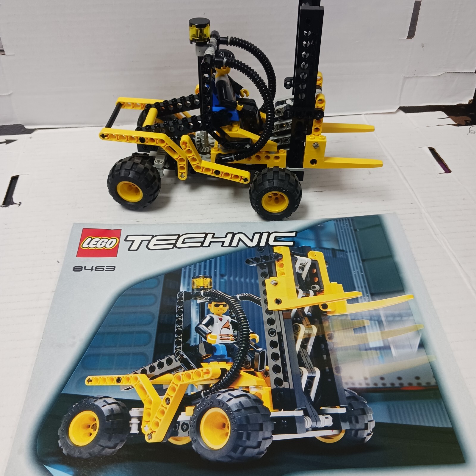 LEGO Technic 8463 - Yellow Forklift Skid Loader No Box with ...